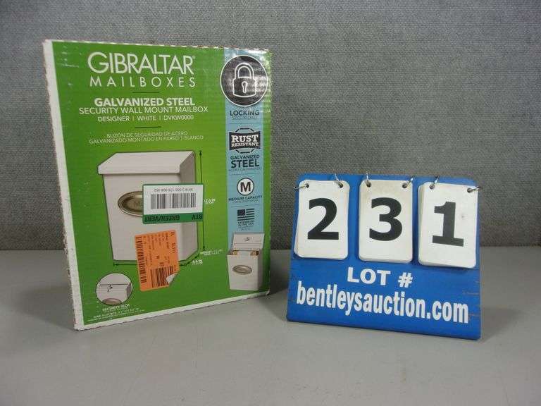 GIBRALTAR WHITE WALL MOUNT MAILBOX - Bentley & Associates, LLC