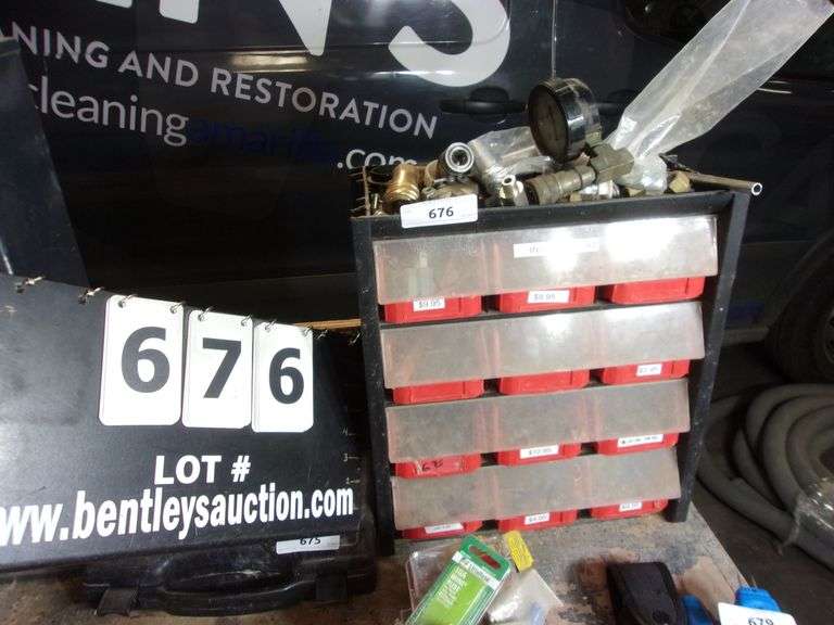 SMALL BLACK & RED POLY ORGANIZER BIN - QUICK COUPLERS & PARTS - Bentley ...