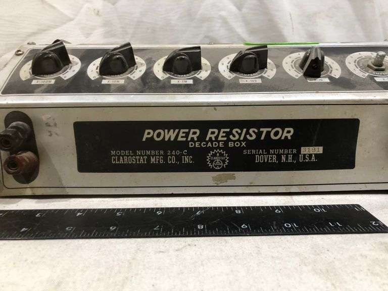 CLAROSTAT 240C POWER RESISTOR - Bentley & Associates, LLC