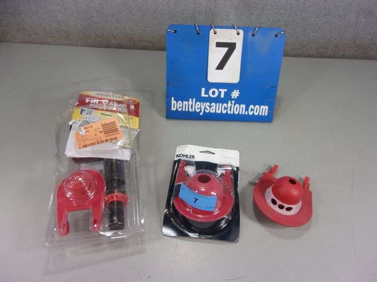 UNIVERSAL FILL VALVE & FLAPPER KIT W/ 2 EXTRA RUBBER SEALS - Bentley ...