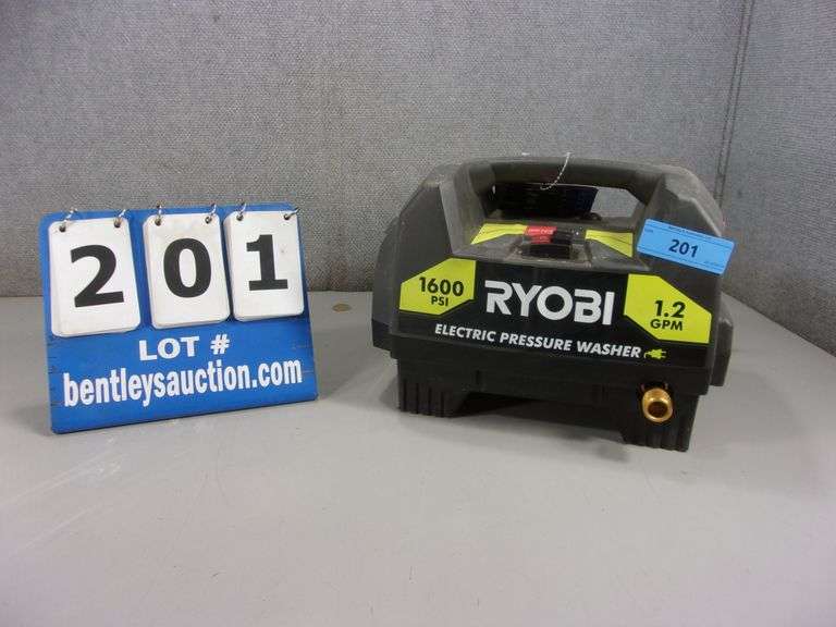 RYOBI 1600 PSI ELECTRIC PRESSURE WASHER - Bentley & Associates, LLC