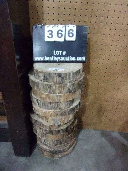 LOT: STACK: ROUND WOOD SLABS - Bentley & Associates, LLC