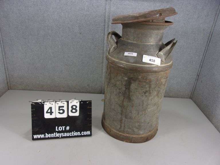 ANTIQUE METAL MILK JUG / CREAM CAN - Bentley & Associates, LLC
