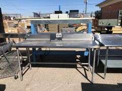 STAINLESS STEEL TABLE - 72 X 30 X 42 - USED, AS IS - Bentley ...