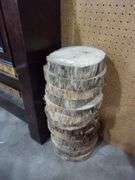 LOT: STACK: ROUND WOOD SLABS - Bentley & Associates, LLC