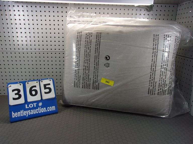RECTANGULAR FIRM CUSHION-GREY CLOTH - Bentley & Associates, LLC