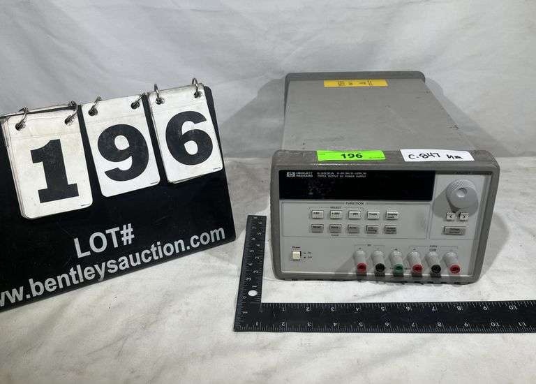 HP E3631A TRIPLE OUTPUT DC POWER SUPPLY - Bentley & Associates, LLC