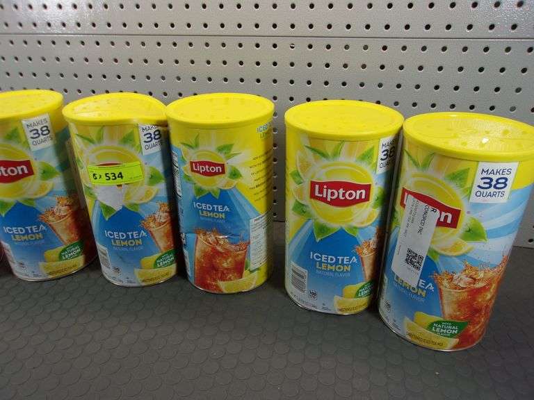 LIPTON ICE TEA LEMON 5-5 LB. CANISTERS, 4C ICED TEA 5 LB. CANISTER (6X ...