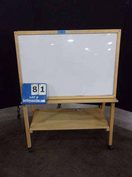 LAKESHORE WOODEN WHITE BOARD W/ EASEL - CASTERED - Bentley & Associates ...