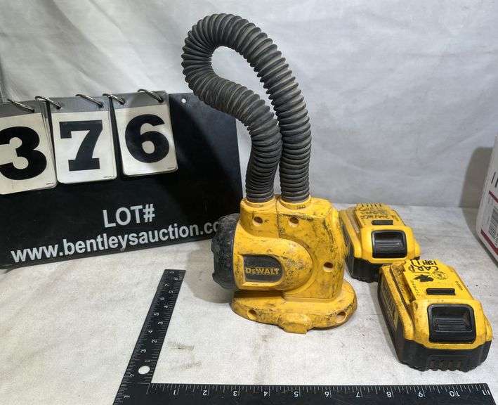 DEWALT DW919 RECHARGEABLE LIGHT & 2 BATTERIES - Bentley & Associates, LLC