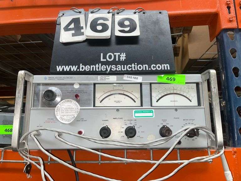 HP 8405A VECTOR VOLTMETER - Bentley & Associates, LLC