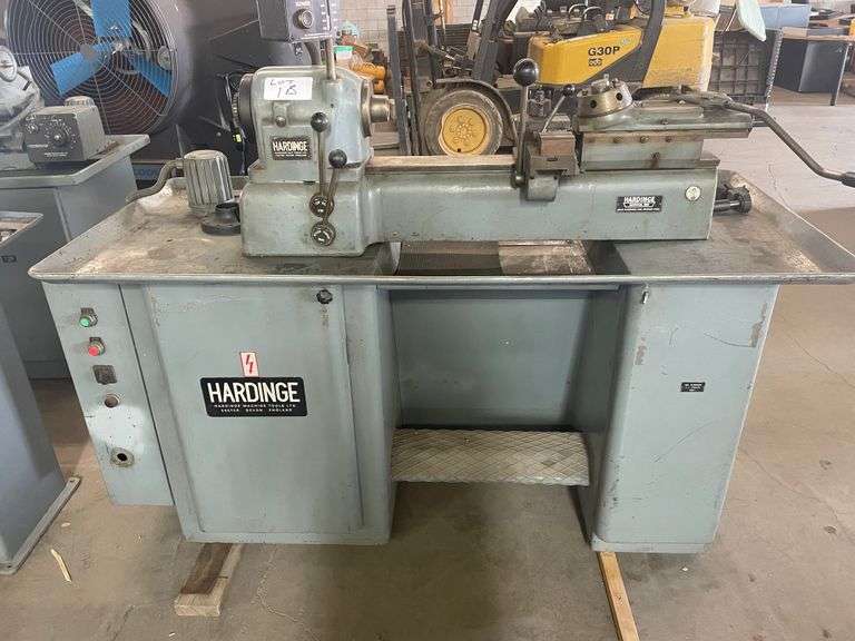 HARDINGE MODEL: DSM TURRET LATHE S/N: DSM 59-0398, 1.5 HP, 3PH, 440 ...
