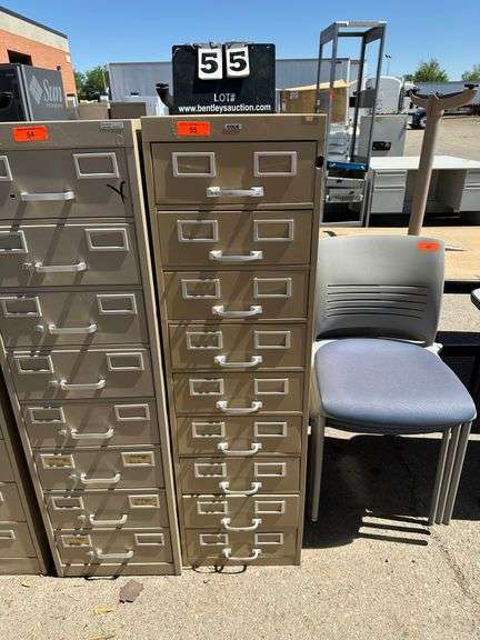 METAL 8-DRAWER CARD FILE CABINET - Bentley & Associates, LLC