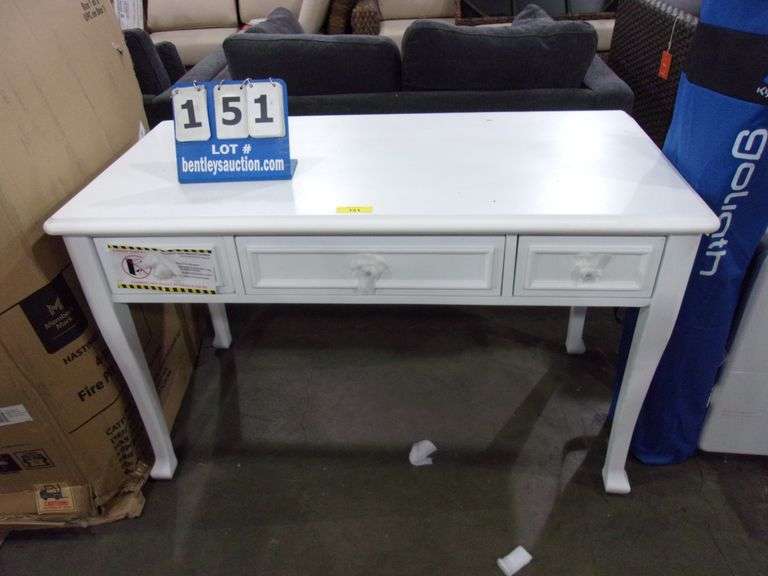 MEMBER'S MARK WHITE 3-DRAWER DESK - Bentley & Associates, LLC