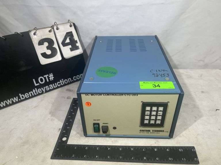 CONTROL TECHNICS CTC-283 DC MOTOR CONTROLLER - Bentley & Associates, LLC