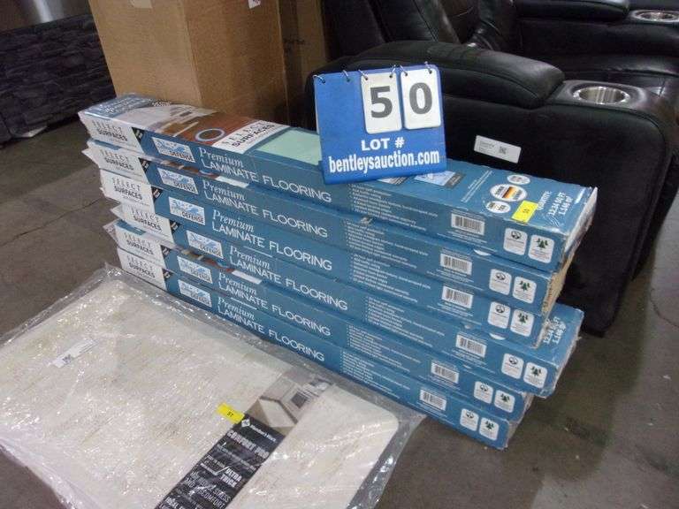 SELECT SURFACES LAMINATE FLOORING - EACH BOX HOLDS 12.34 SQ. FT. (6X ...