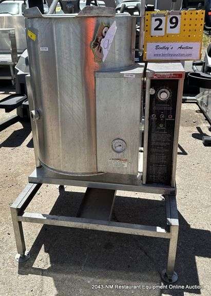 MARKET FORGE STEAMER KETTLE - Bentley & Associates, LLC