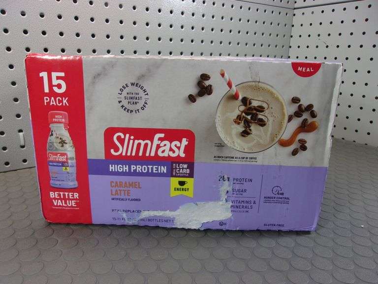 SLIM FAST 15-PACK CARAMEL LATTE PROTEIN SHAKES - Bentley & Associates, LLC