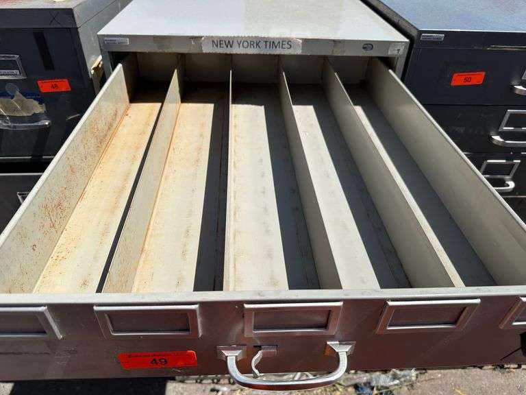 METAL 10-DRAWER FLAT FILE CABINET - Bentley & Associates, LLC