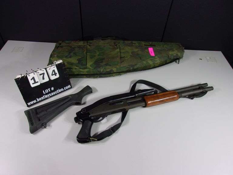 REMINGTON 870 WINGMASTER 12 GA. SHOTGUN - V462978V & GREEN CAMO HEAVU ...