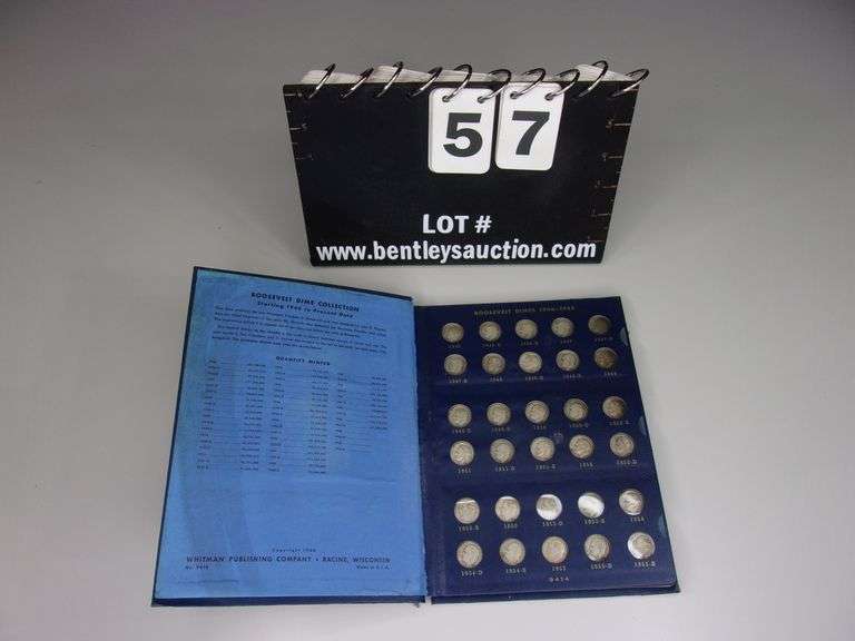 1946-1965 ROOSEVELT DIME COLLECTION BOOK - Bentley & Associates, LLC