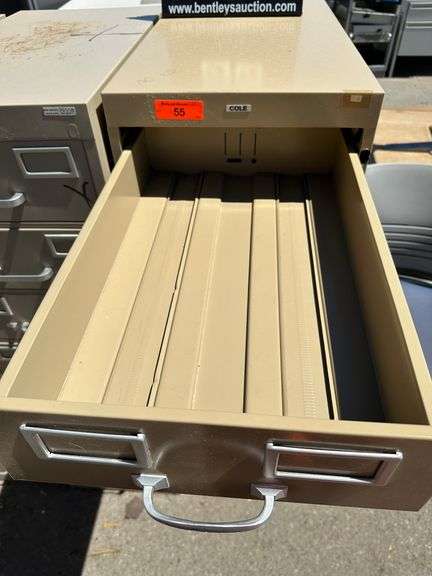 Metal 8 Drawer Card File Cabinet Bentley And Associates Llc 