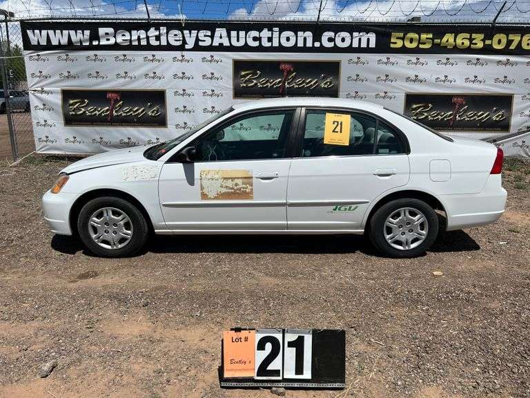 2002 HONDA CIVIC GX CNG SEDAN 57,558 MILES - Bentley & Associates, LLC
