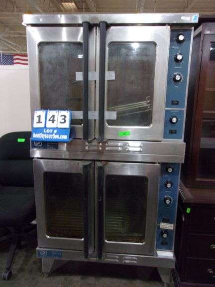 DUKE COMMERCIAL DOUBLE OVEN W/ CABINET DOORS & SEPARATE CONTROLS ...