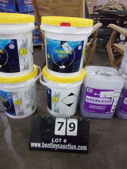 LOT OF 2: MEMBER'S MARK 40 LB. CHLORINATING TABLETS - 3" TABLETS ...
