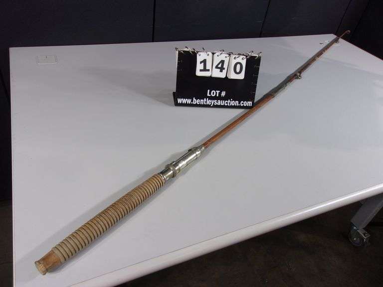 ANTIQUE WOODEN 6 FT FISHING ROD - Bentley & Associates, LLC