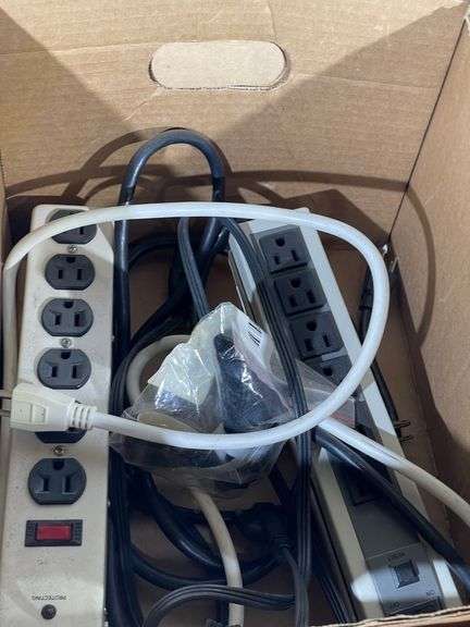 BOX OF MISC. POWER STRIPS - Bentley & Associates, LLC