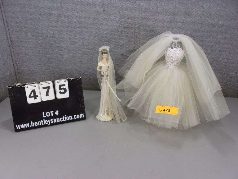 LOT OF 2: PLASTIC BRIDE MODEL, WEDDING DRESS MODEL - Bentley ...