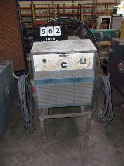 MILLER WELDING MACHINE MODEL: SRH-222, SERIAL: 72-612206 W/ METAL STAND ...