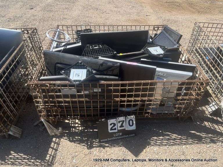 CRATE: DESKTOP SCREEN MONITORS WITH SOME STANDS (16X MONEY) - Bentley ...