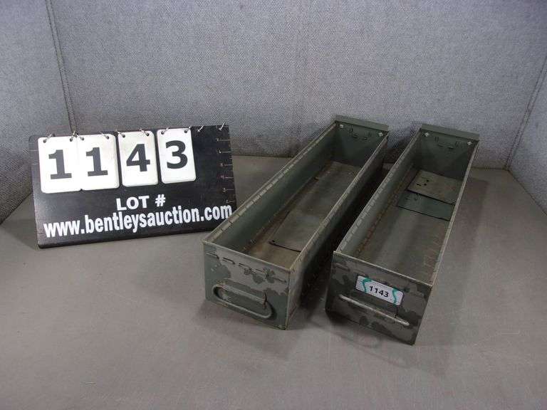 LOT: (2) LONG SKINNY METAL DRAWERS - Bentley & Associates, LLC