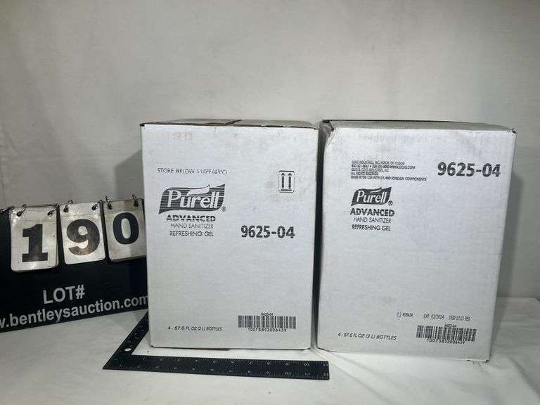 BOX: PURELL 2L HAND SANITIZER BOTTLES (4 PACK) (2X MONEY) - Bentley ...