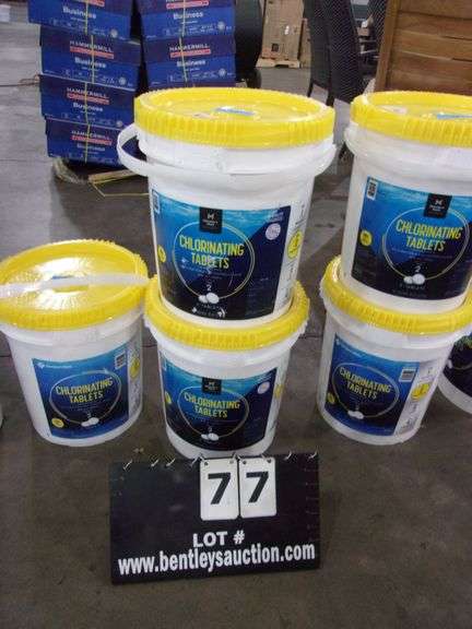 LOT OF 2: MEMBER'S MARK 40 LB. CHLORINATING TABLETS - 3" TABLETS ...