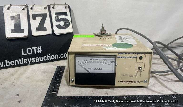 AMERICAN MAGNETICS LIQUID HELIUM LEVEL METER, MODEL 110 - Bentley ...