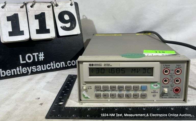 HP 3478A MULTIMETER - Bentley & Associates, LLC