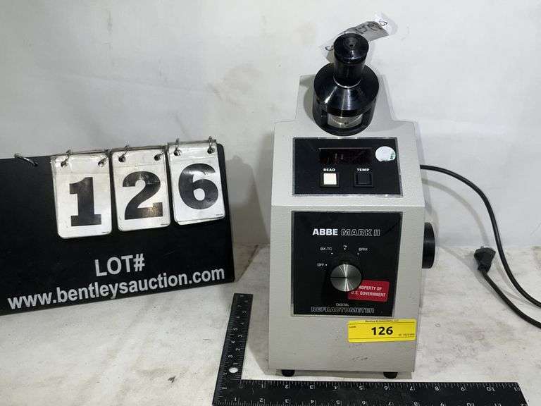 ABBE MARK II DIGITAL REFRACTOMETER - Bentley & Associates, LLC