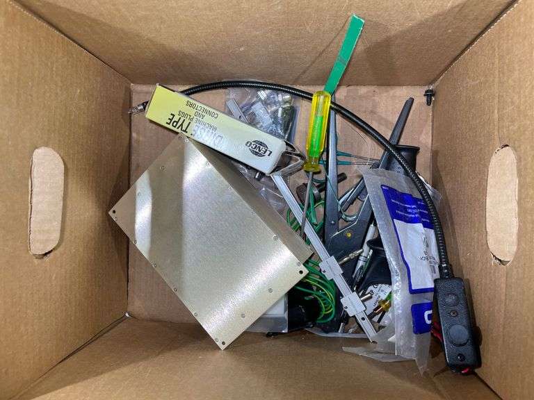 BOX OF MISC. HARDWARE - Bentley & Associates, LLC