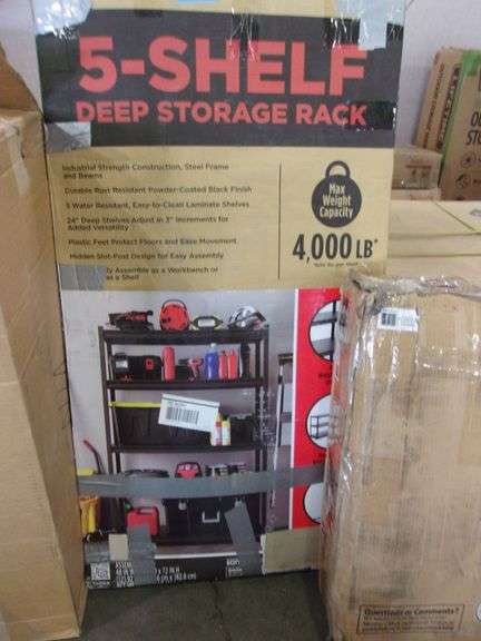 MEMBER'S MARK 5 SHELF DEEP STORAGE RACK (4000 LB. CAPACITY) - Bentley ...