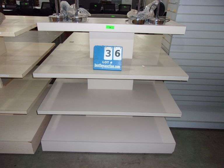 4-TIER DISPLAY CENTER - CREAM COLOR - Bentley & Associates, LLC