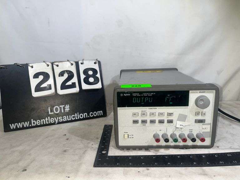 AGILENT E3631A TRIPLE OUTPUT DC POWER SUPPLY - Bentley & Associates, LLC