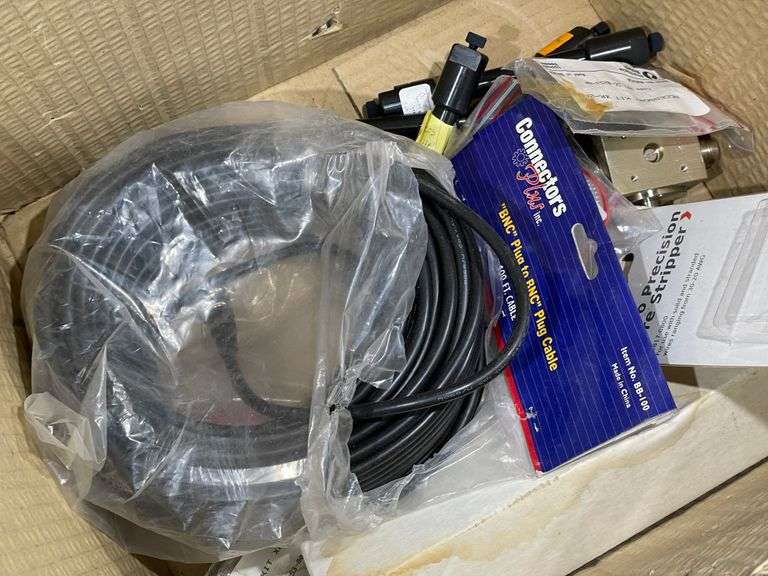 BOX OF MISC. CABLE & HARDWARE - Bentley & Associates, LLC