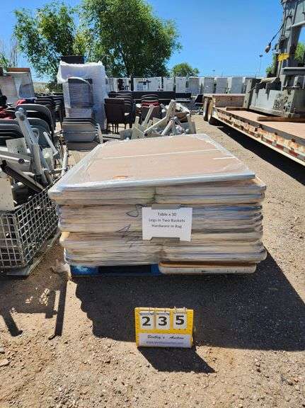PALLET: TABLES - NO STANDS - Bentley & Associates, LLC