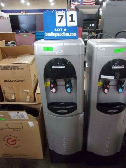 CRYSTAL QUEST HOT & COLD WATER DISPENSER - GREY - Bentley & Associates, LLC