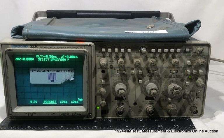 TEKTRONIX 2230 100 MHZ DIGITAL STORAGE OSCILLOSCOPE - Bentley ...