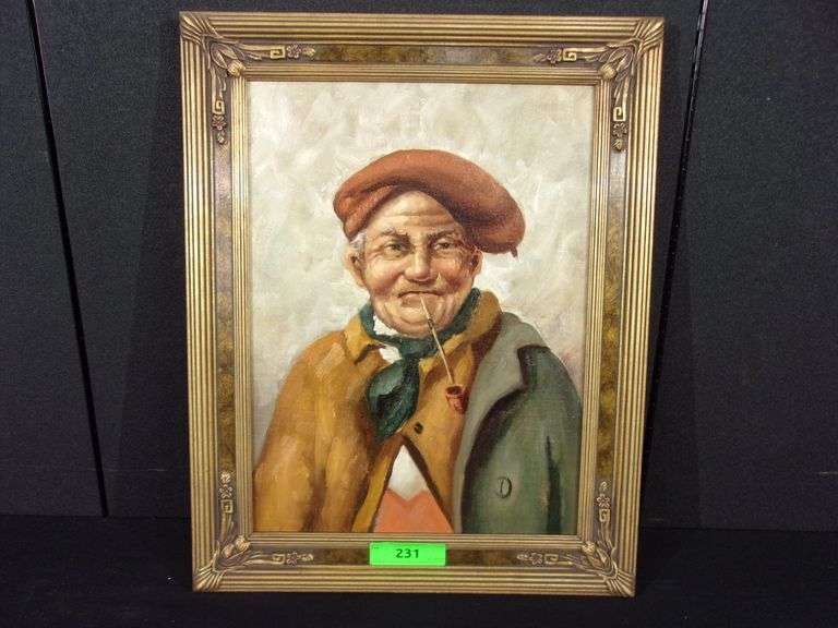 "CARLO CIAPPA PORTRAIT" REPRODUCTION PAINTING 19-1/2 X 15-1/2 - Bentley ...