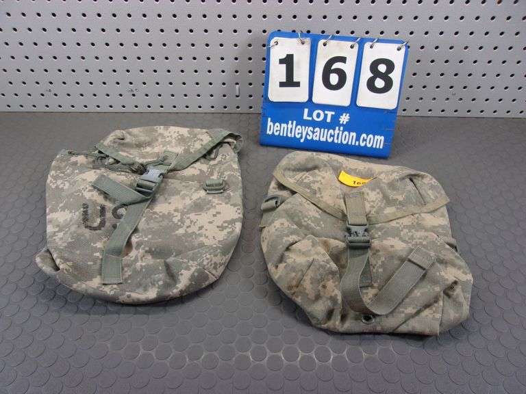 LOT: 2 MOLLE II LOAD CARRYING EQUIPMENT SUSTAINMENT POUCHES ACU DIGITAL ...